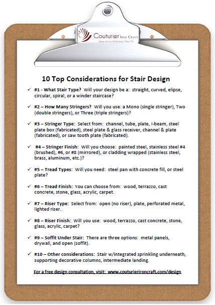 Get our FREE "10 Tips for Stairway Design" checklist!