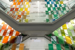 Decorative Metal Stairs | Custom Curved Staircase 057100